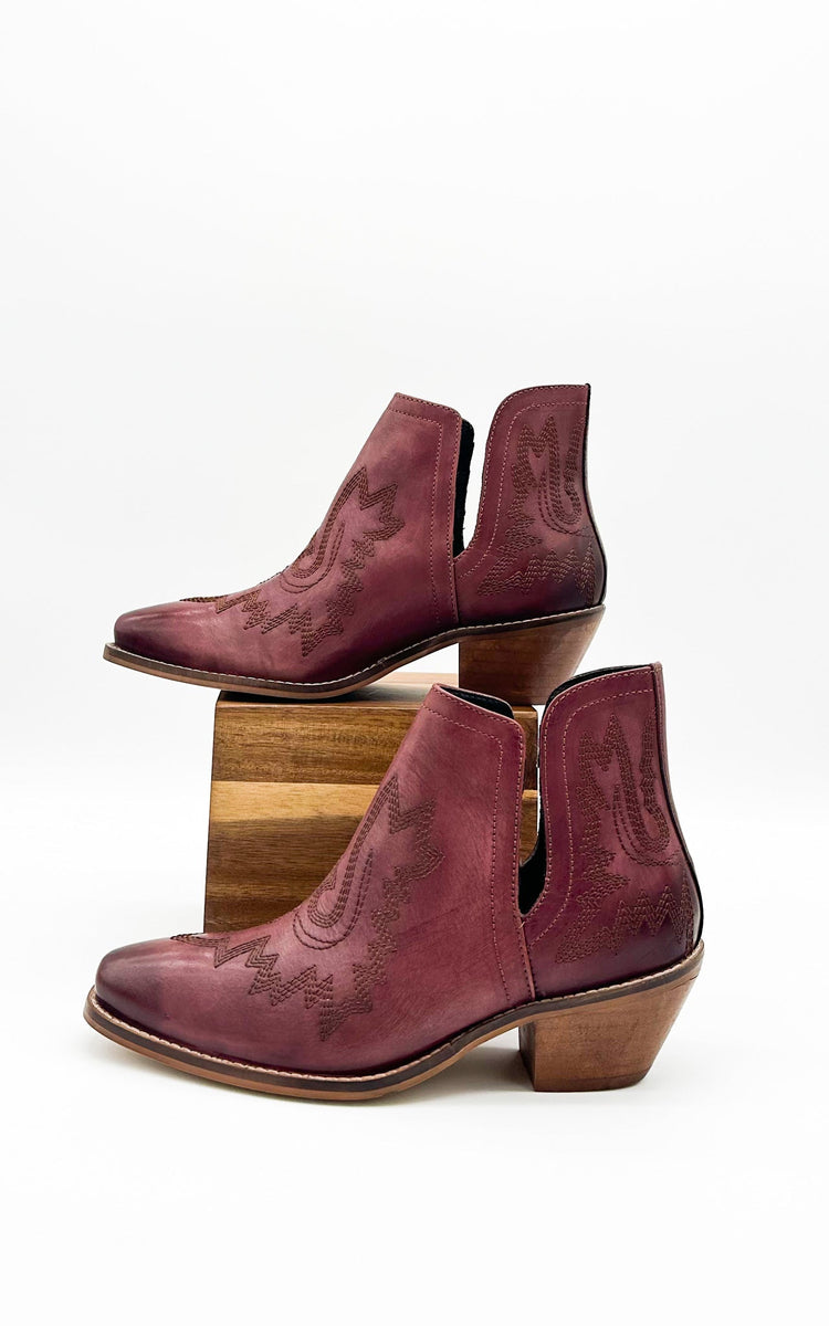 Kickin' Booties in Burgundy– Liz & Layne