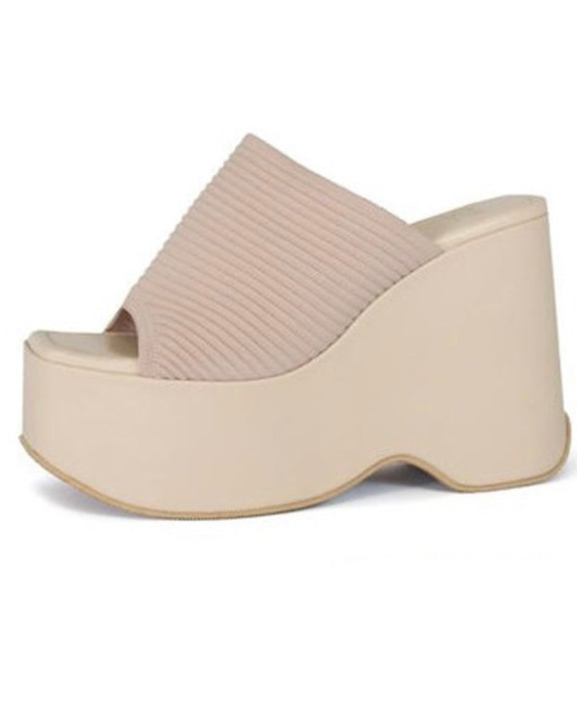 Candyce Cream Wedge– Liz & Layne